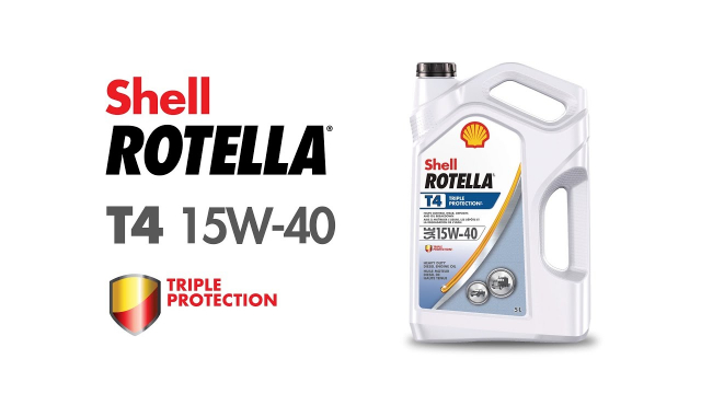 Shell Rotella® T4 Triple Protection® 15W-40 Conventional Heavy Duty ...