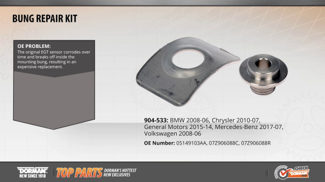 Dorman Exhaust Gas Temperature Bung Repair Kit - Female 904-533 ...