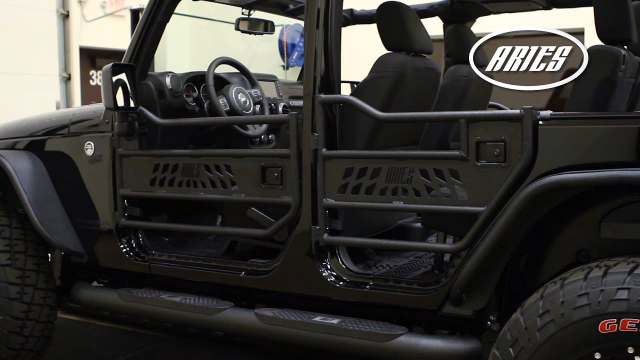 ARIES Jeep Wrangler JK Rear Tube Doors 25009 - Advance Auto Parts