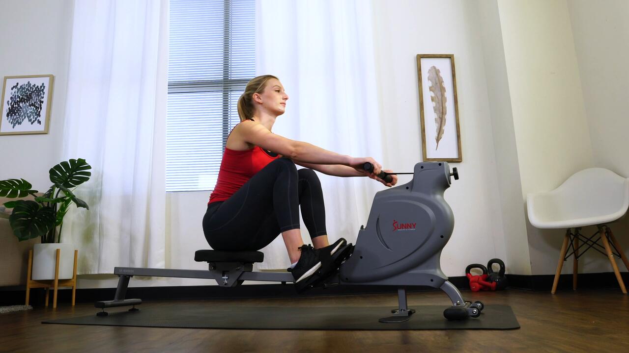 Sunny Health & Fitness Dual Rower Rowing Machine
