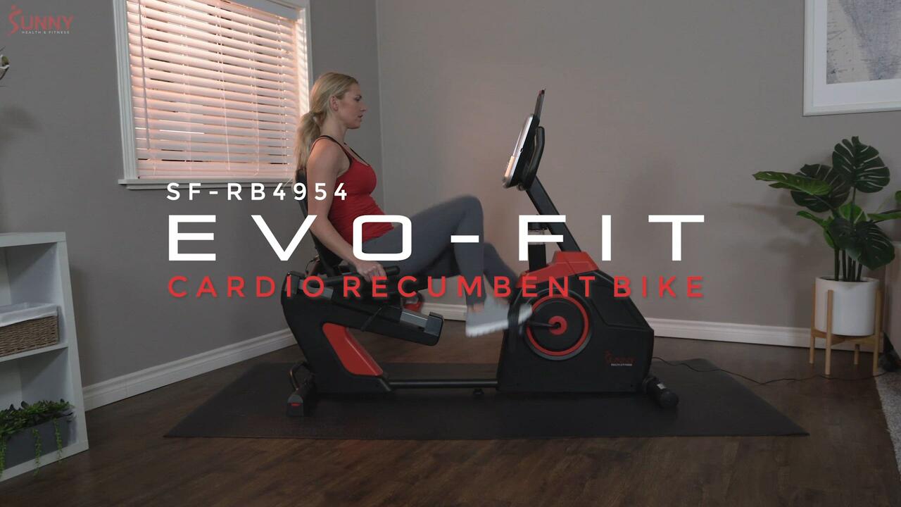 Sunny Health & Fitness Evo-Fit Electro-Magnetic Recumbent Bike