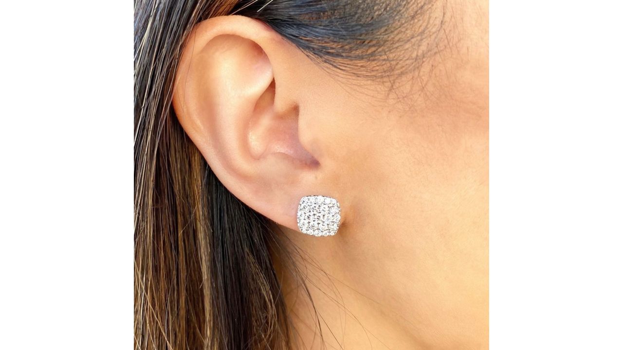 Creatable - Elevated Diamond Stud Earrings - Jared.
