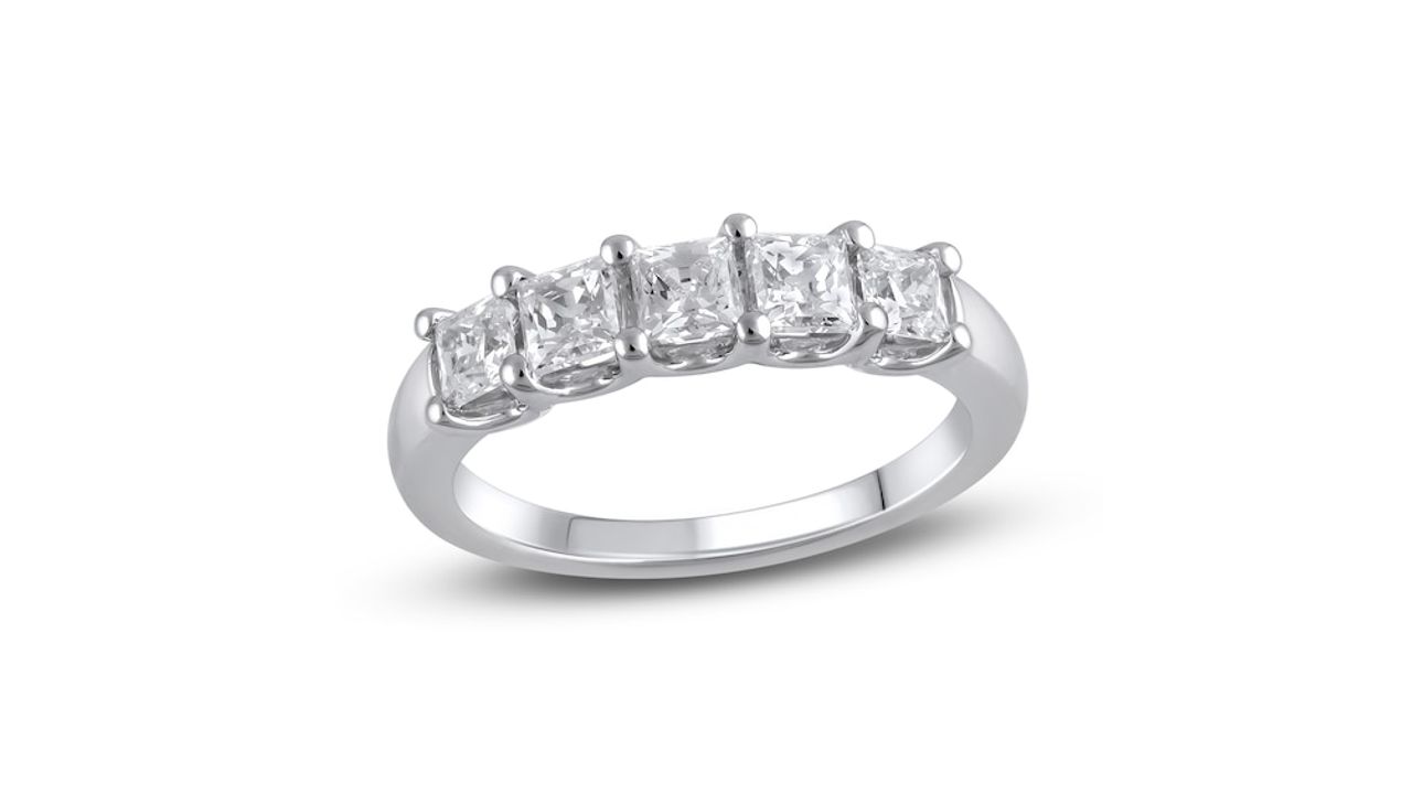 Creatable - 5 stone princess cut ring - Jared.