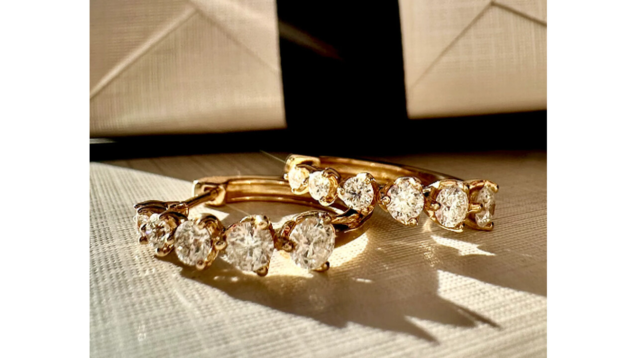 Creatable - Previously owned Yellow Gold Hoop Earrings - Jared.