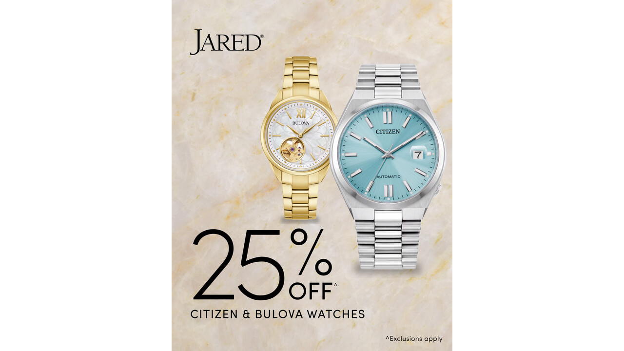 Creatable - 25% Off Bulova & Citizen Watches - Jared.
