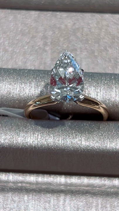 Creatable - Yellow gold plain solitaire mounting ring - Jared.