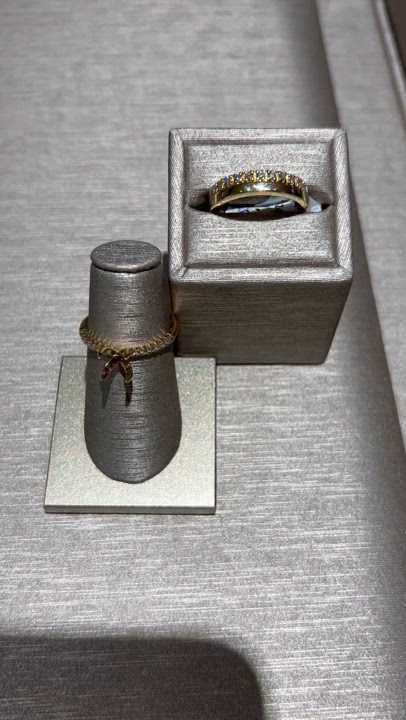 Creatable - Yellow gold mounting ring and wedding band - Jared.