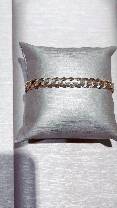 Creatable - Yellow Gold solid Curb bracelet - Jared.