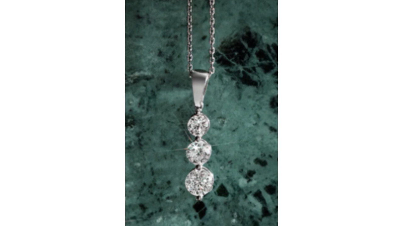 Creatable - 3-stone Diamond Necklaces - Jared.