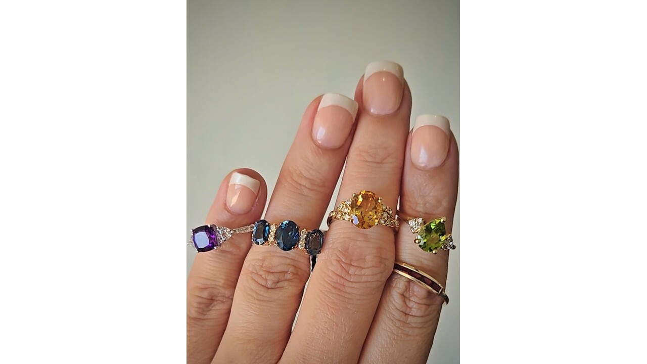 Creatable - Colorful Gemstone Rings - Jared.