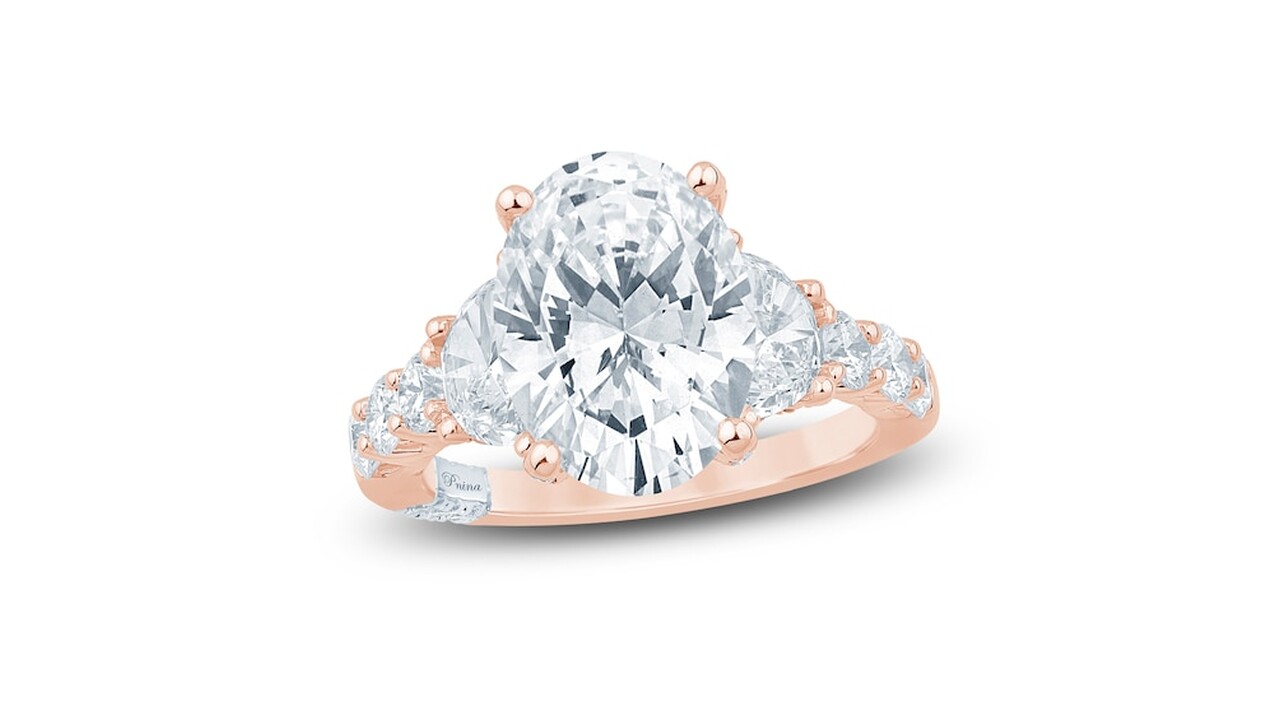 Creatable - Rose Gold Engagement Ring Set - Jared.