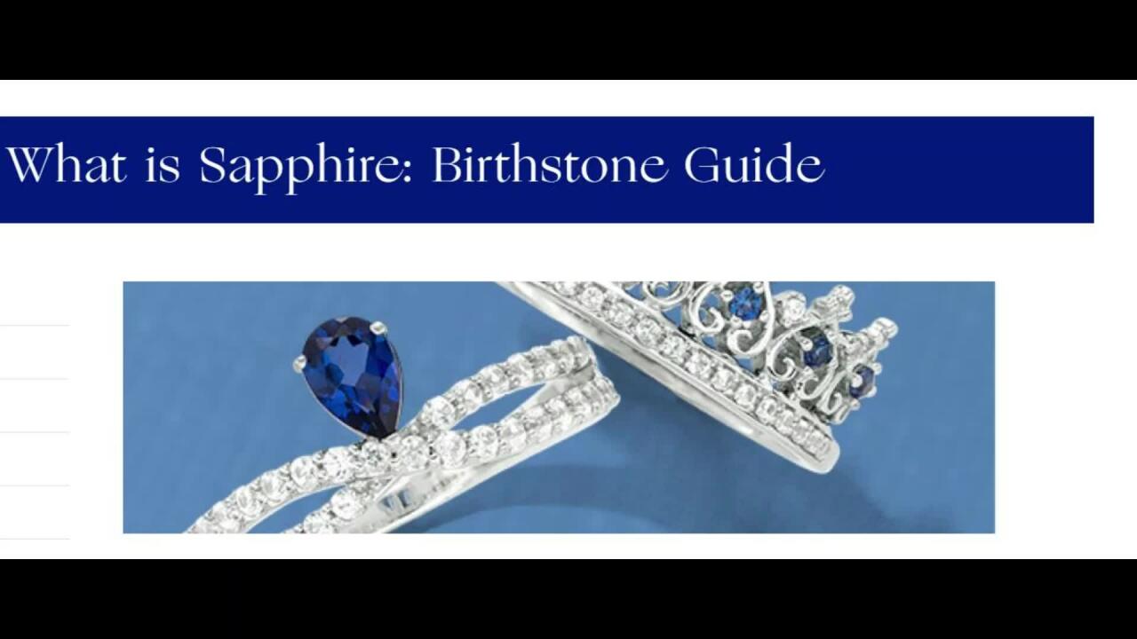 Creatable - Sapphire💙💍💙 September’s birthstone stands for royalty and ...