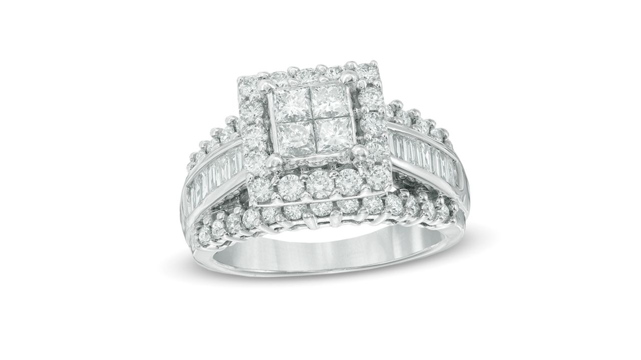 Creatable - Princess Cut Inspired Diamond Rings - Zales