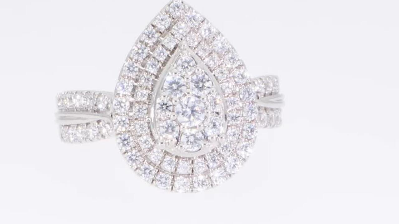 Creatable - Stunning Pear-Shaped Engagement Rings and Bands to compliment! - Zales