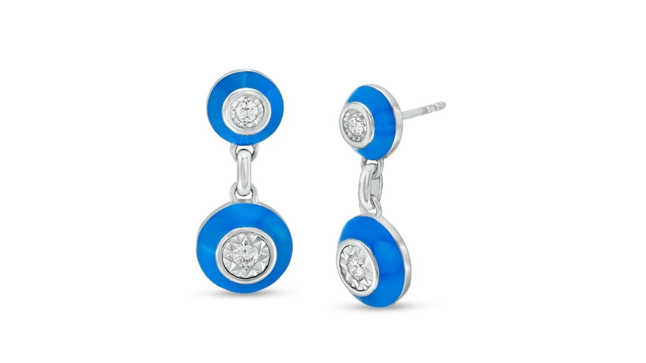 Creatable - Enamel Earrings - Zales