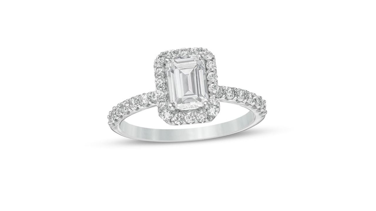 Zales Emerald Cut Engagement Rings