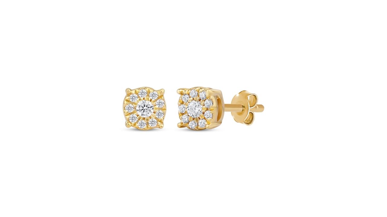 Creatable - Diamond Halo Stud Earrings - Kay Jewelers.