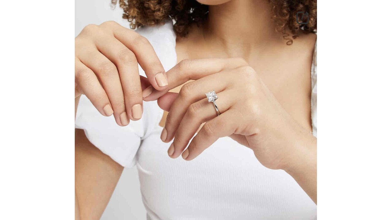 Creatable - Black Friday! TODAY ONLY! Lab Created 2.5 carat solitaire lab created Diamond ...