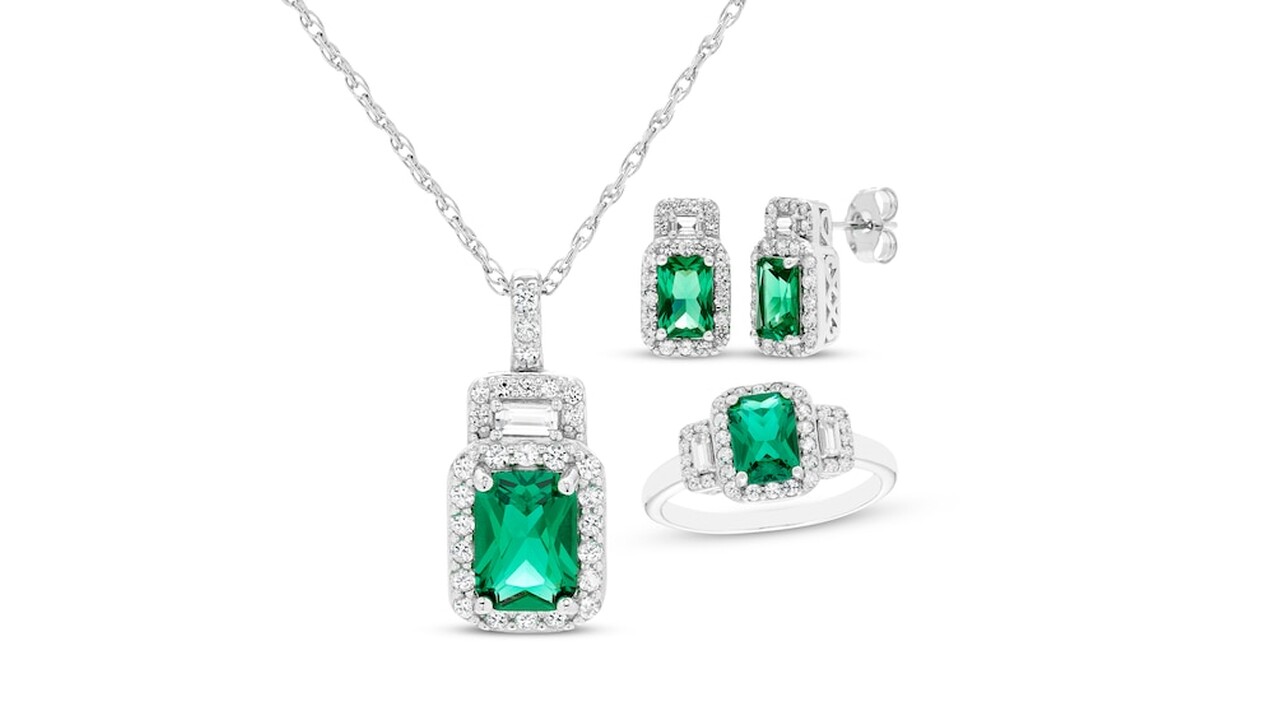 Creatable - Clearance emerald jewelry set - Kay Jewelers.