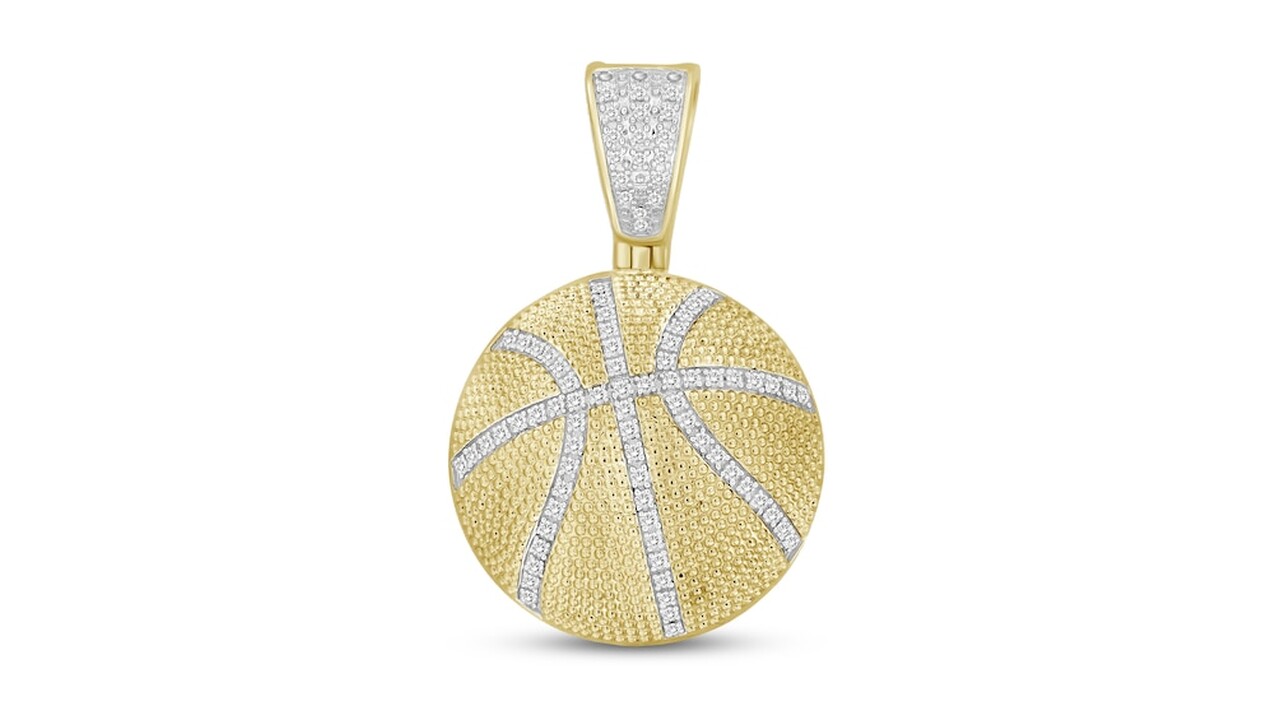 Creatable - Diamond basketball pendant - Kay Jewelers.