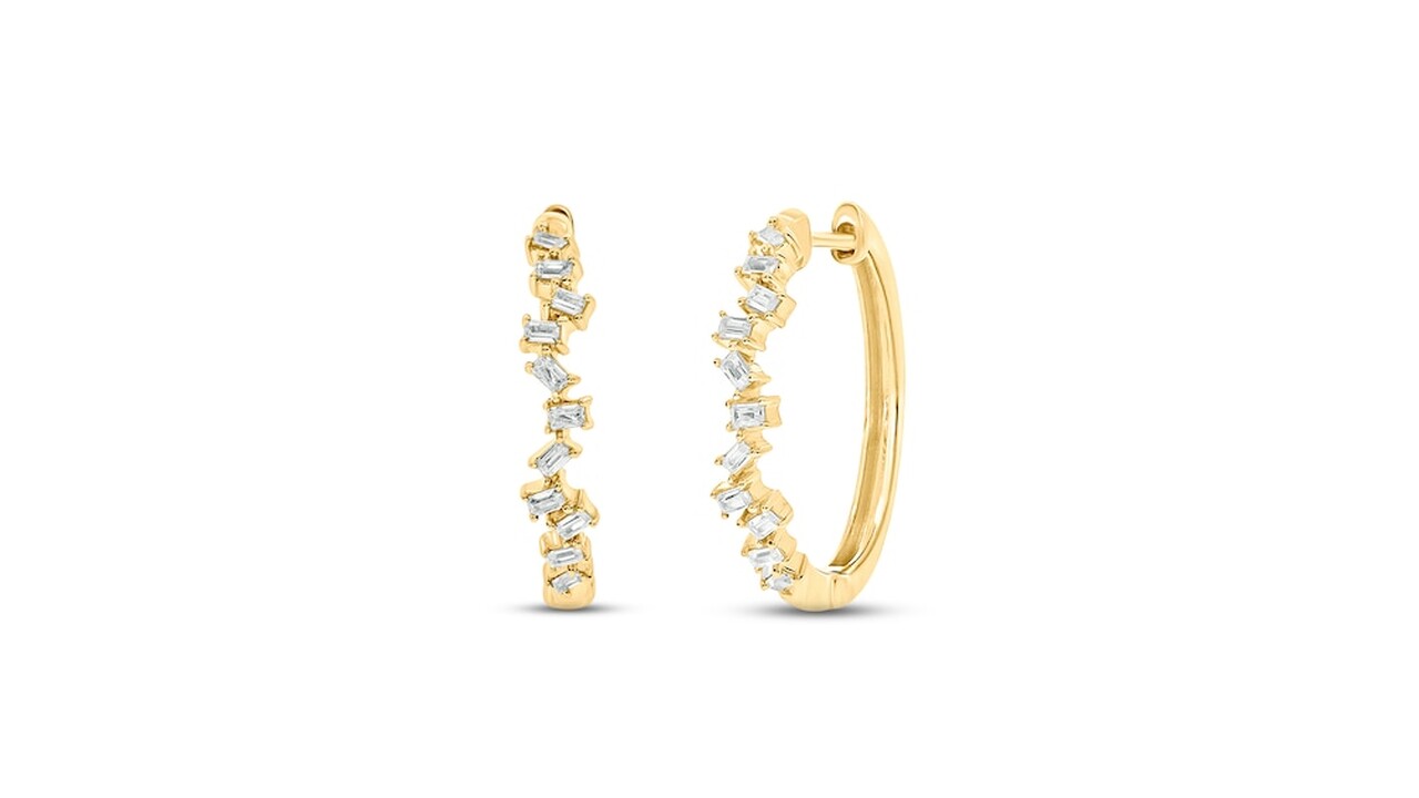 Creatable - Diamond Hoop Earrings - Kay Jewelers.