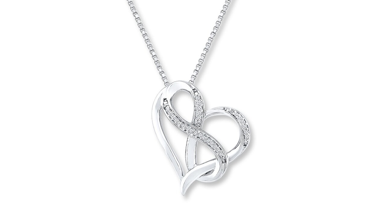 Creatable - Infinity heart necklace - Kay Jewelers.