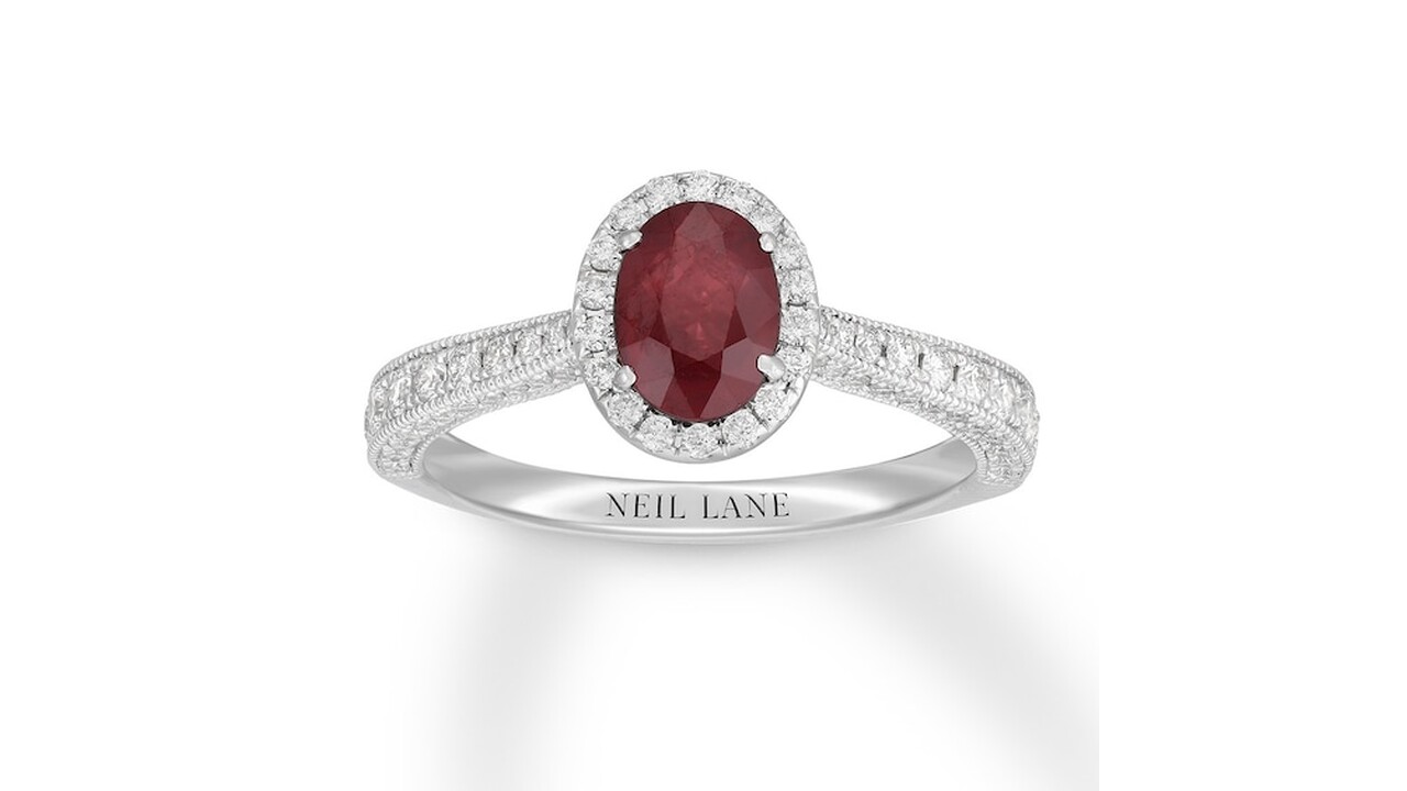 Creatable - Natural Ruby Neil Lane Engagement Rings & Wedding Bands ...