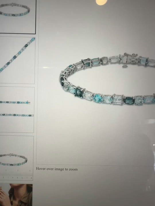 Creatable - Aquamarine and blue topaz bracelet - Kay Jewelers.