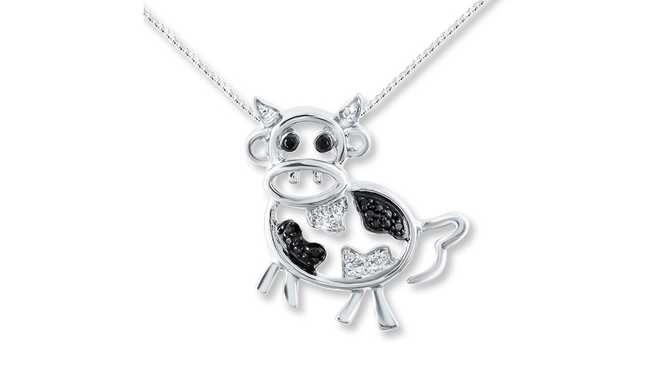 Creatable - 🖤 Diamond Cow Necklace! - Kay Jewelers.