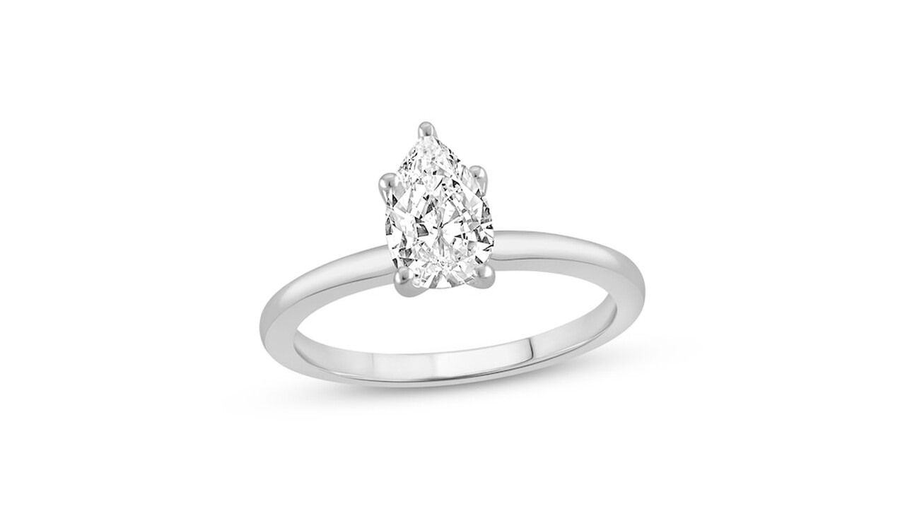 Creatable - 💍 Pear-Shaped Solitaire Ring! - Kay Jewelers.