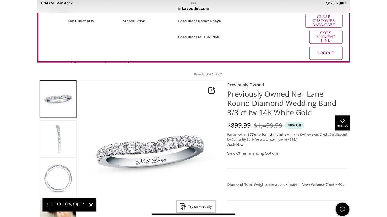 Creatable - Neil lane ring - Kay Jewelers.