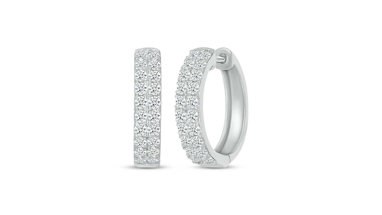 Creatable - Diamond Hoop Earrings - Kay Jewelers.