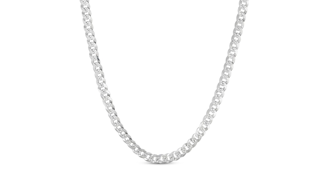 Creatable - Diamond-Cut Curb Necklace & Bracelet- Repurposed Silver - Kay Jewelers.