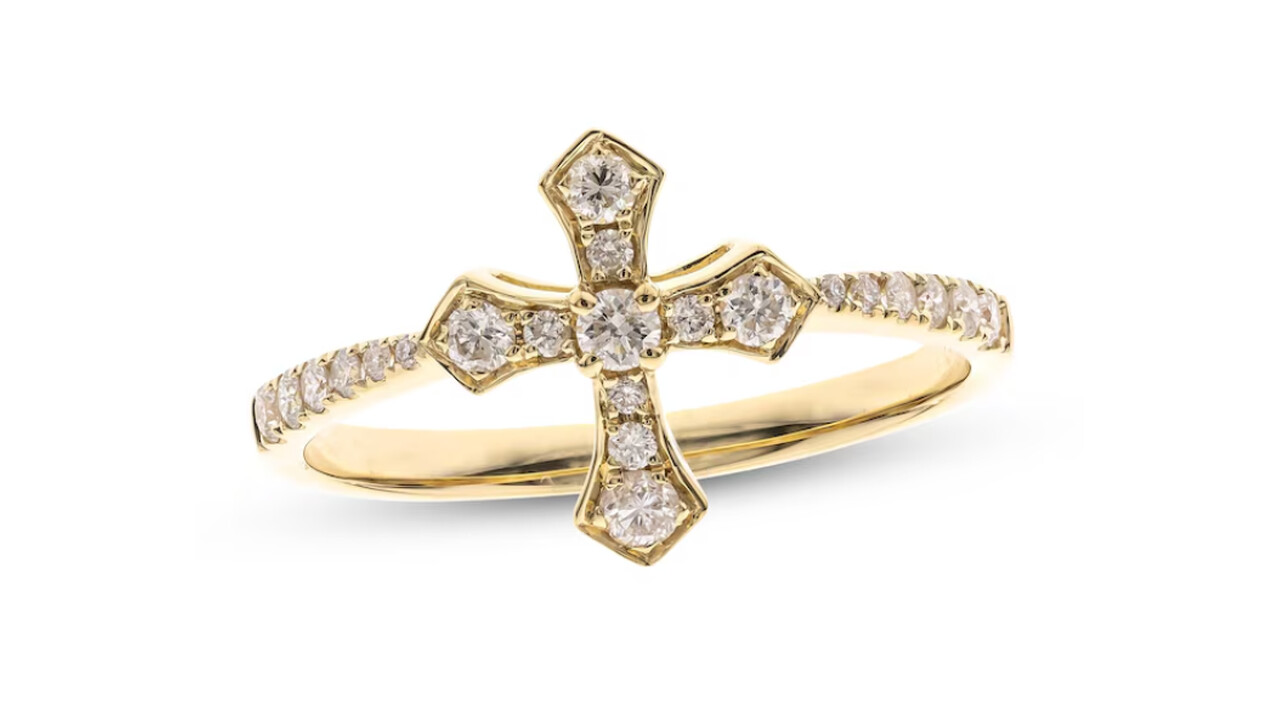 Creatable - Cross Rings - for her. A symbol of Christian Faith - Kay ...