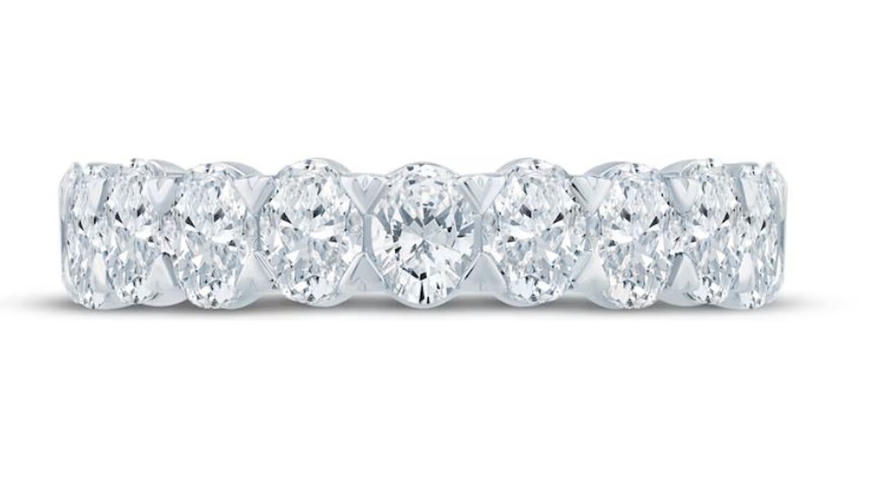 Creatable - Oval Lab-Created Diamond Wedding Bands - Kay Jewelers.