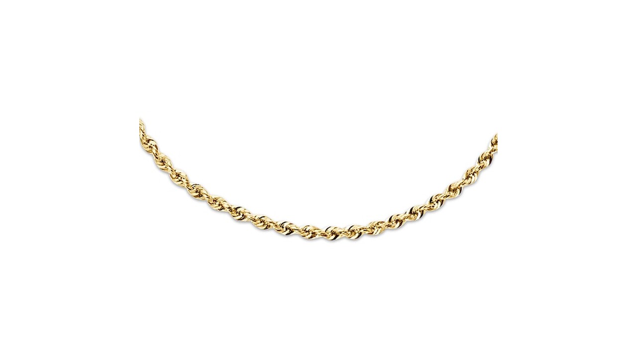 Creatable - Yellow Gold 20 Inch Rope Chains - Kay Jewelers.