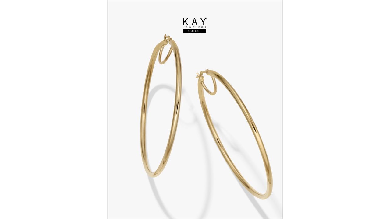 Creatable - Gold Hoops - Kay Outlet.